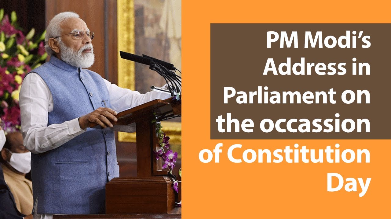 PM Modi's address in Parliament on the occasion of Constitution Day ...