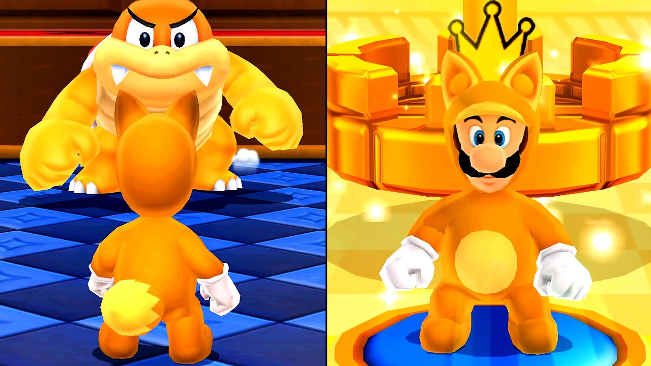 Super Mario 3D Land - Special 8-Crown Luigi (Final Level). - YouTube