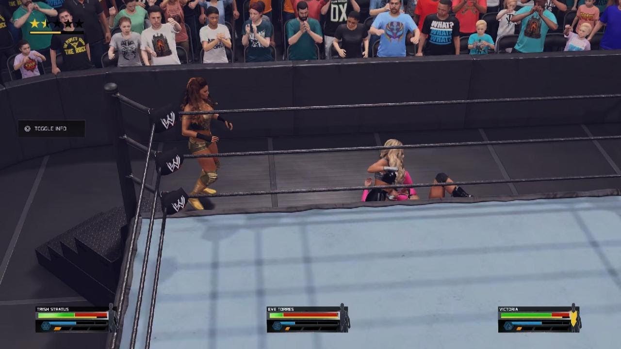 WWE 2K25_WWF SMACKDOWN classic: Eve Torres v Trish Stratus v Victoria ...