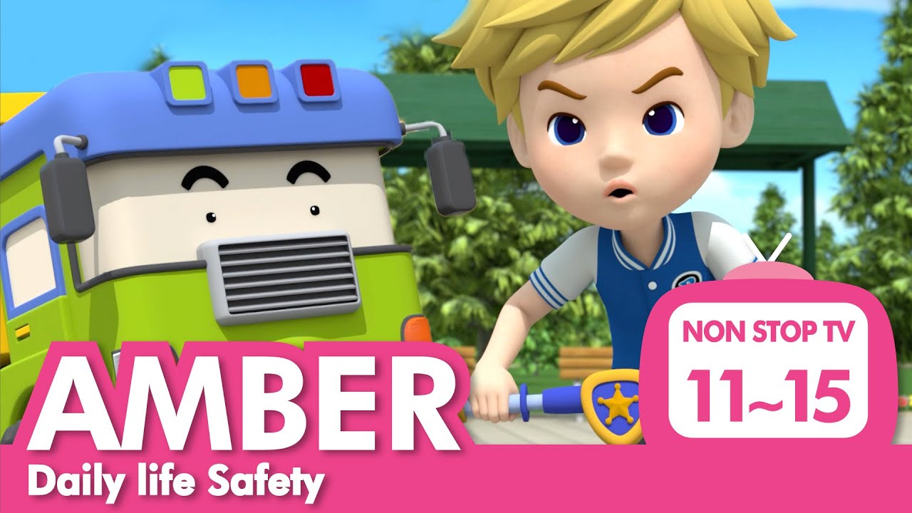 Daily life Safety Full Episodes│11~15 Episodes│AMBER's Safety Series ...
