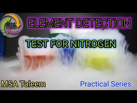 Test For Nitrogen || Element Detection || Chemistry Practical || Sir ...