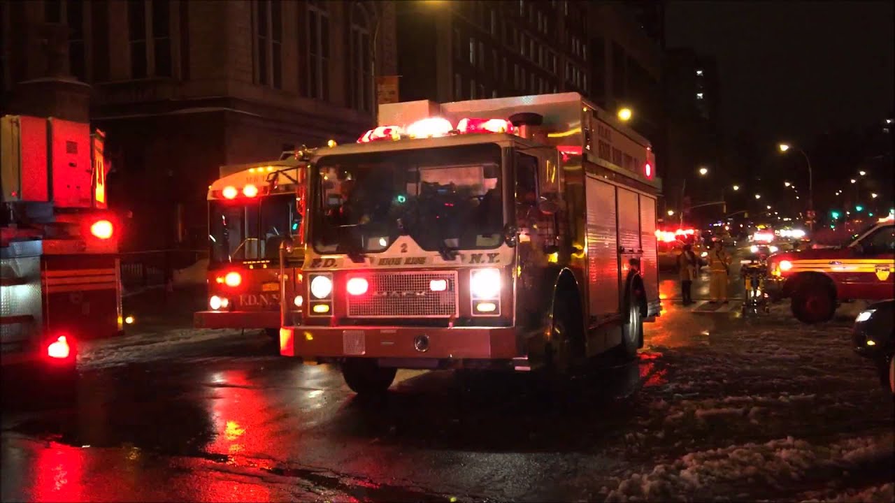 FDNY HIGH RISE UNIT NO. 2 TAKING UP FROM 2 ALARM 10-77 FIRE WITH ...