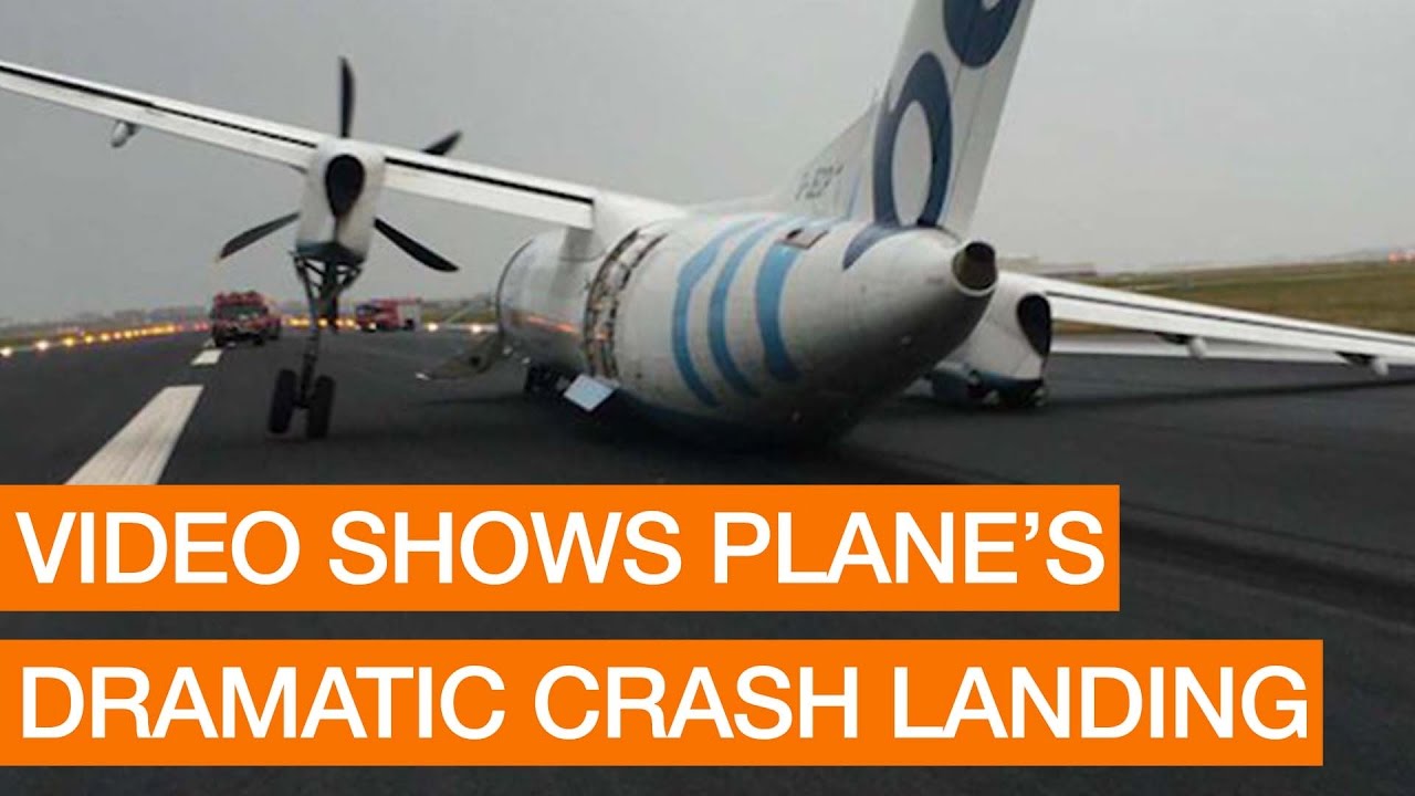 Video Shows Plane's Dramatic Crash Landing - YouTube