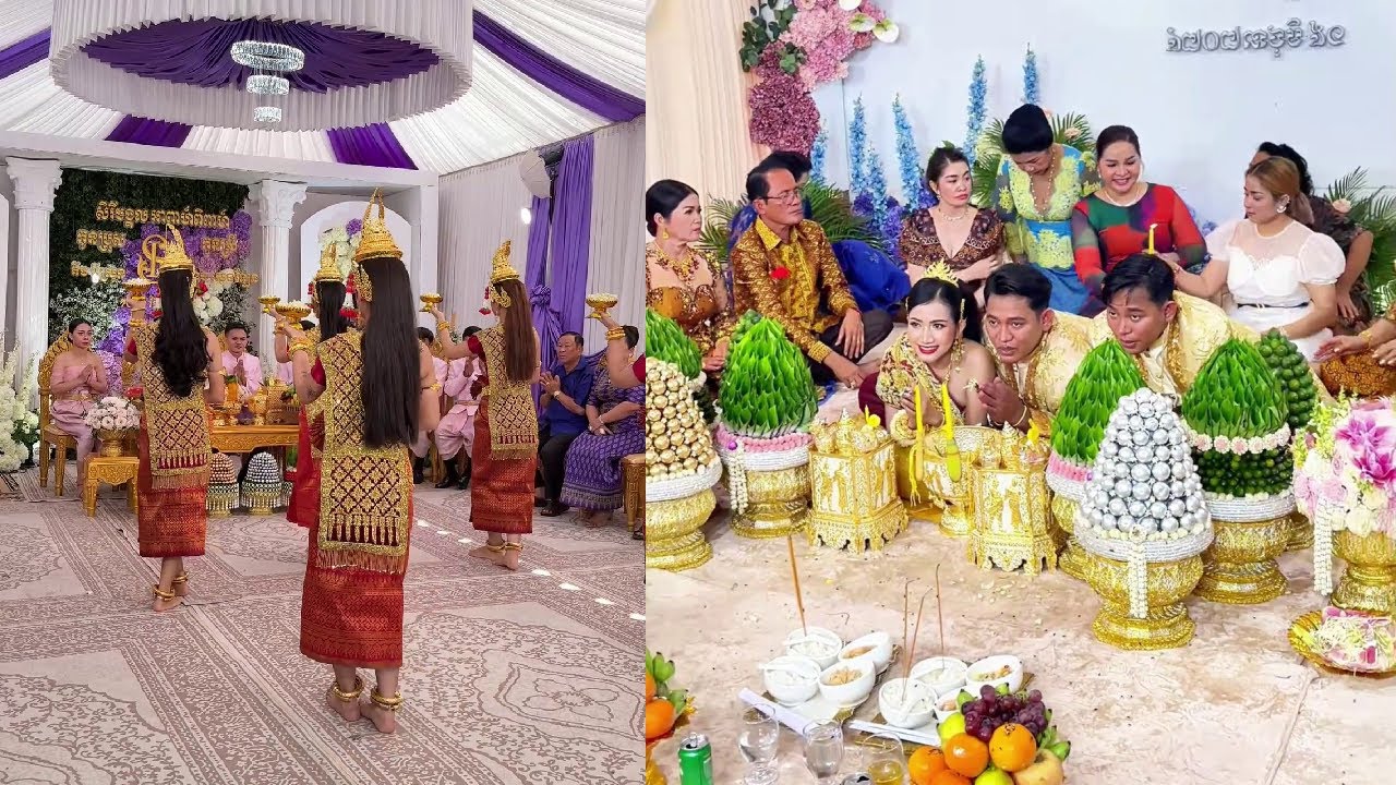 Decorating Khmer Wedding Tables with Elegance and Meaning 🌟🥂 # ...