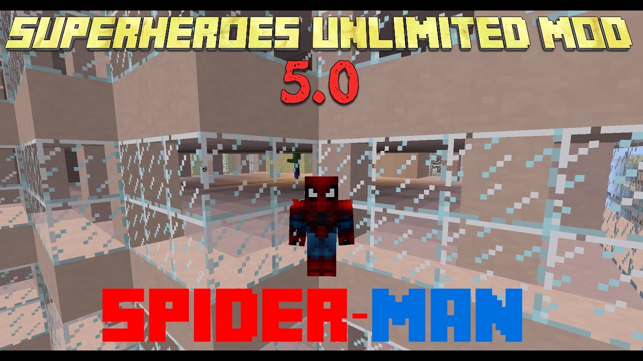 Superheroes Unlimited 5.0 Alpha: REVIEW - "SPIDER-MAN" (Minecraft Mod ...