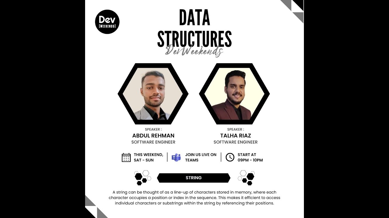 Introduction To Strings Data Structures Weekend 2 1 Youtube