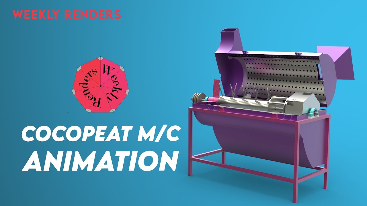 Cocopeat Making Machine Animation | Weekly Renders - YouTube