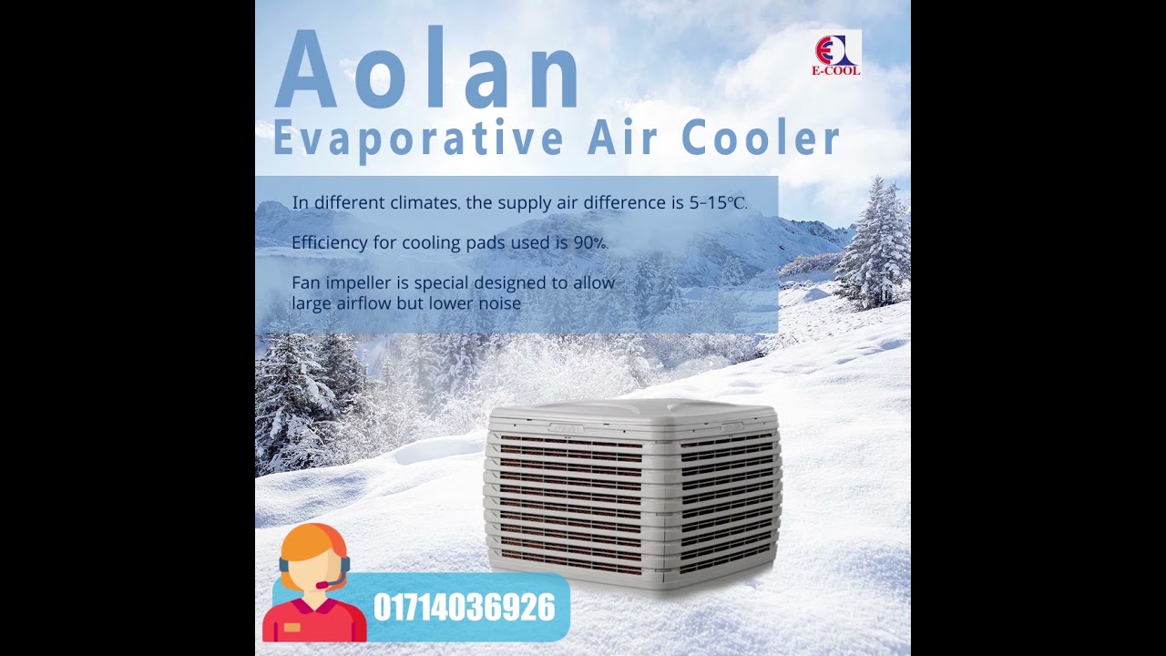 Aolan Evaporative Air Cooler - YouTube