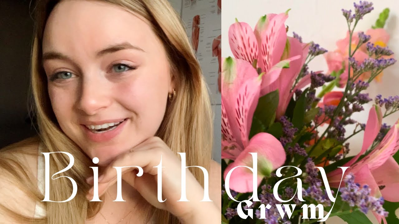 BIRTHDAY Get ready with me! Natural soft pink shimmer eye makeup ...
