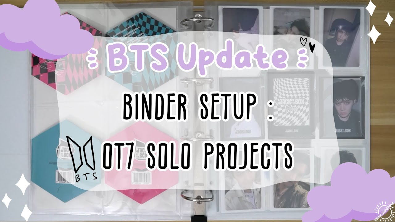 BTS Solo Project Binder Setup - YouTube