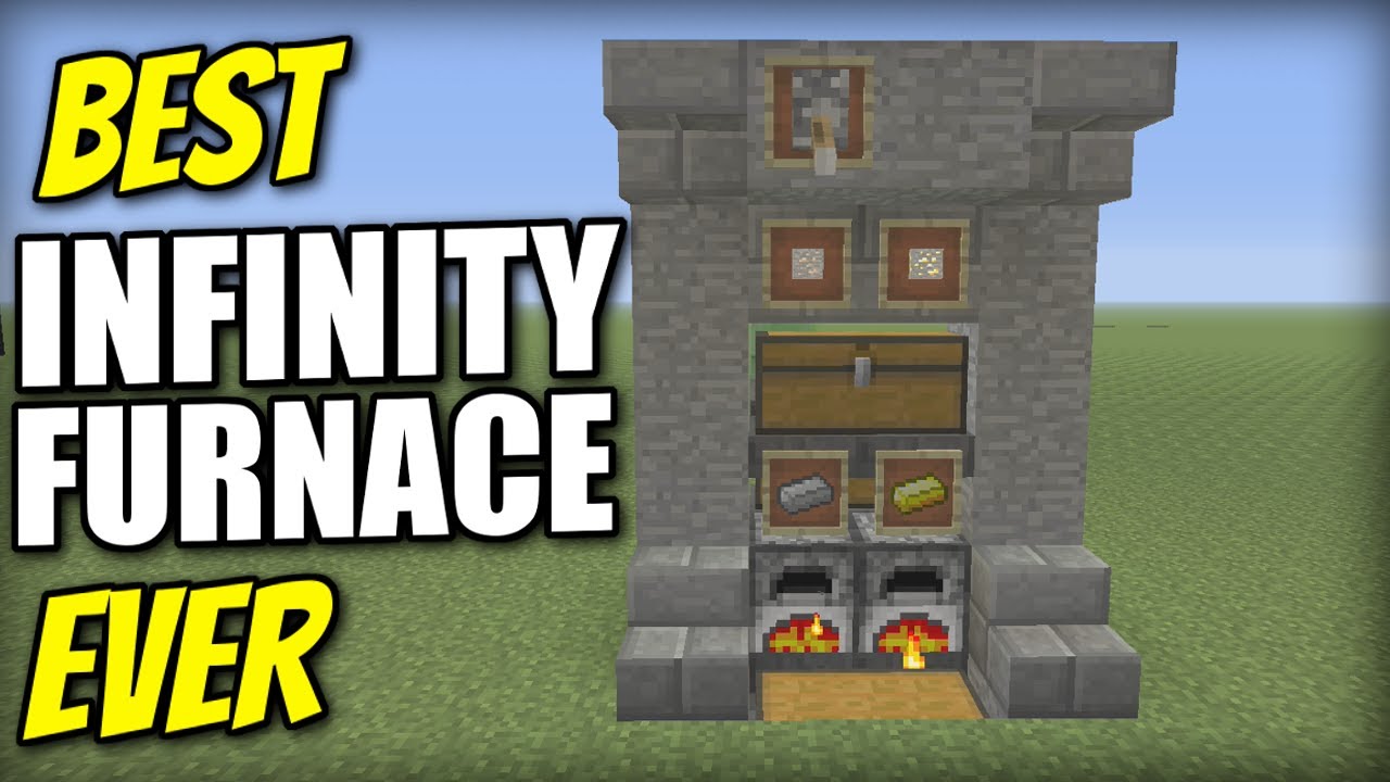 Minecraft Bedrock - BEST INFINITY FURNACE 🔥 Tutorial 🔥 PS4 , MCPE ...