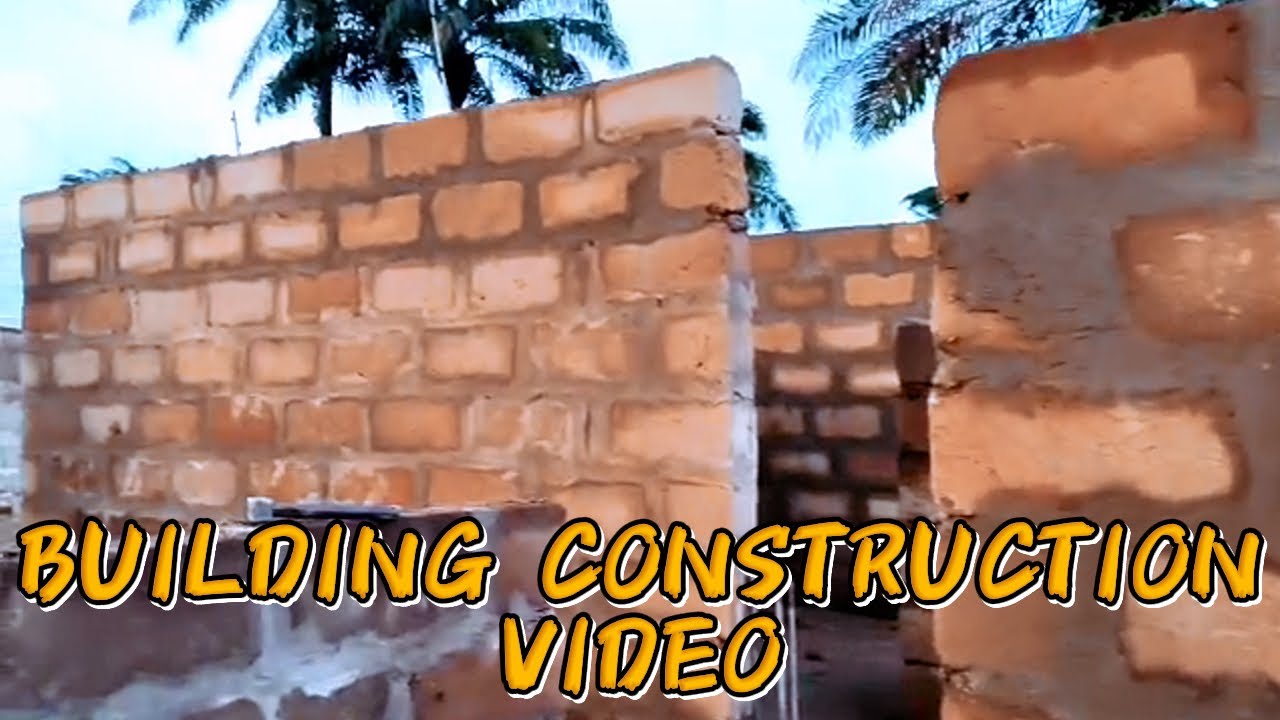 Forming the wall and Boarding the Pillars Building Construction Video ...