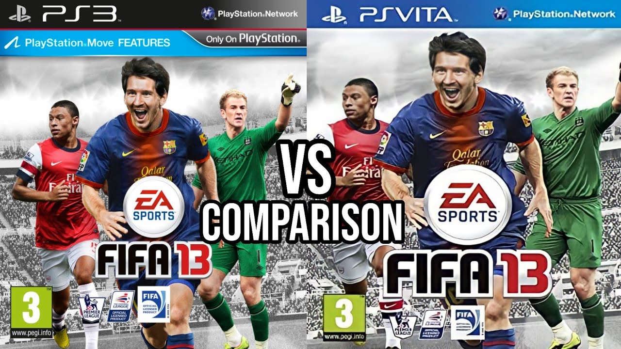 FIFA 13 PS3 Vs PS Vita - YouTube