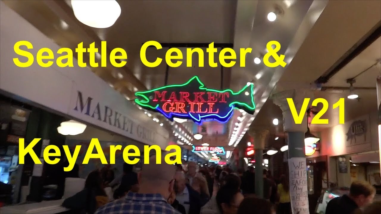 Seattle Center Lighting, Monorail & KeyArena - V21 - YouTube