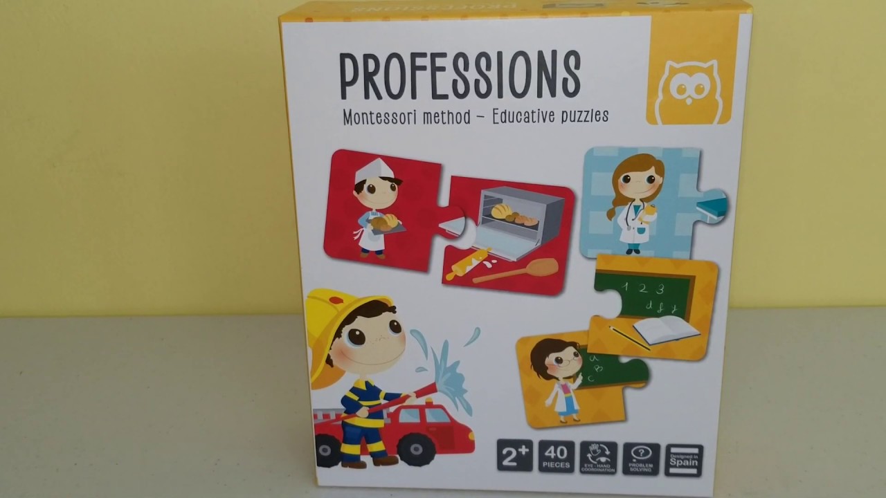 Learn About Professions | Educational Puzzle For Kids ||PART 1 - YouTube
