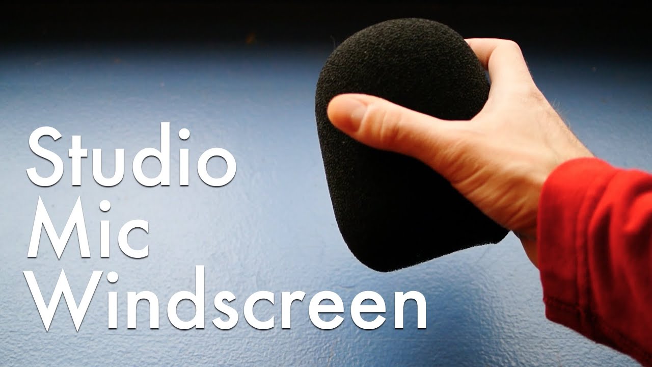 Inexpensive Windscreen for Studio Microphones! - YouTube