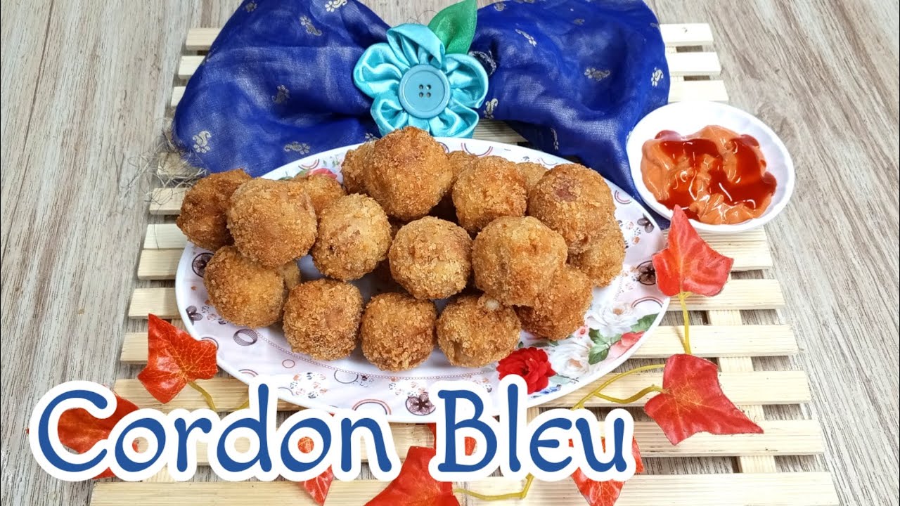 CHICKEN CORDON BLEU BALLS - YouTube