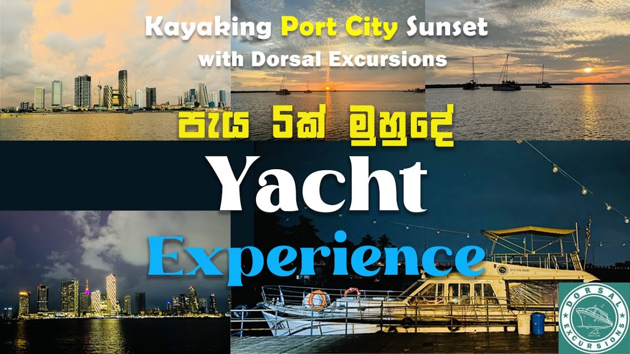 Enjoying Sunset at Port City with Dorsal Excursions | Yacht | Sri Lanka ...