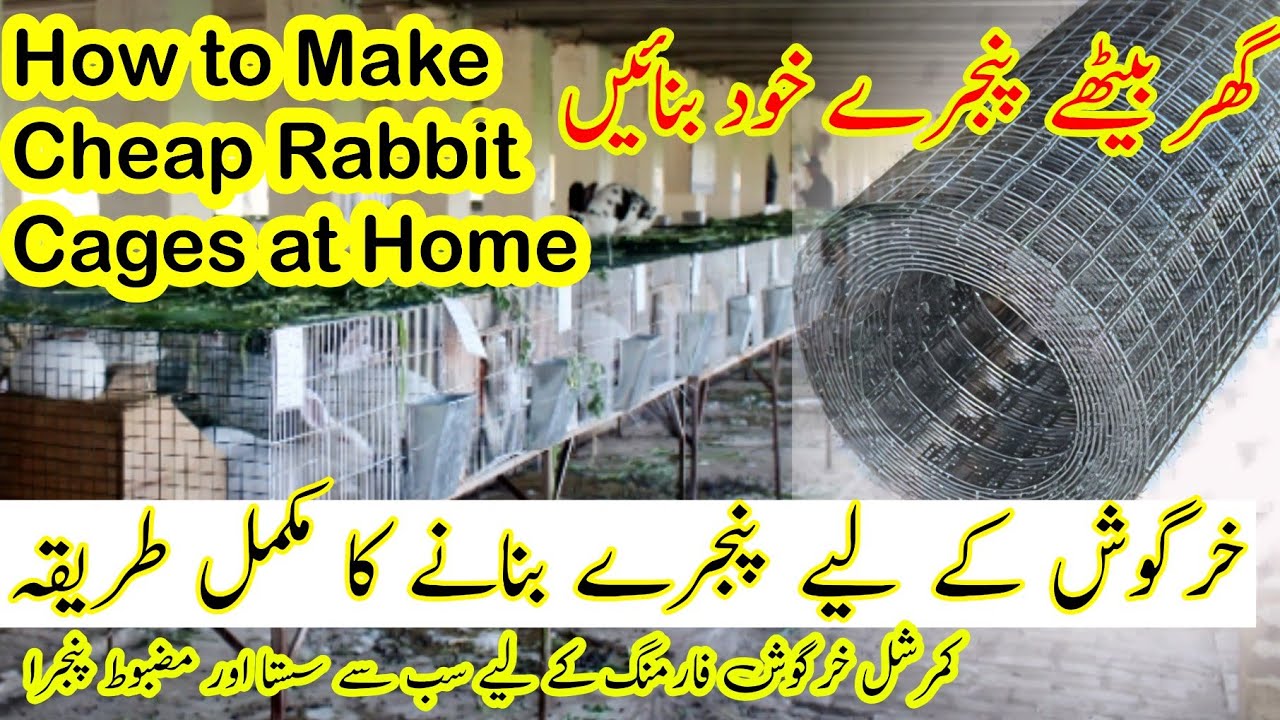 How to Make Cheap Rabbit Cages For Commercial Rabbit Farming || کمرشل ...
