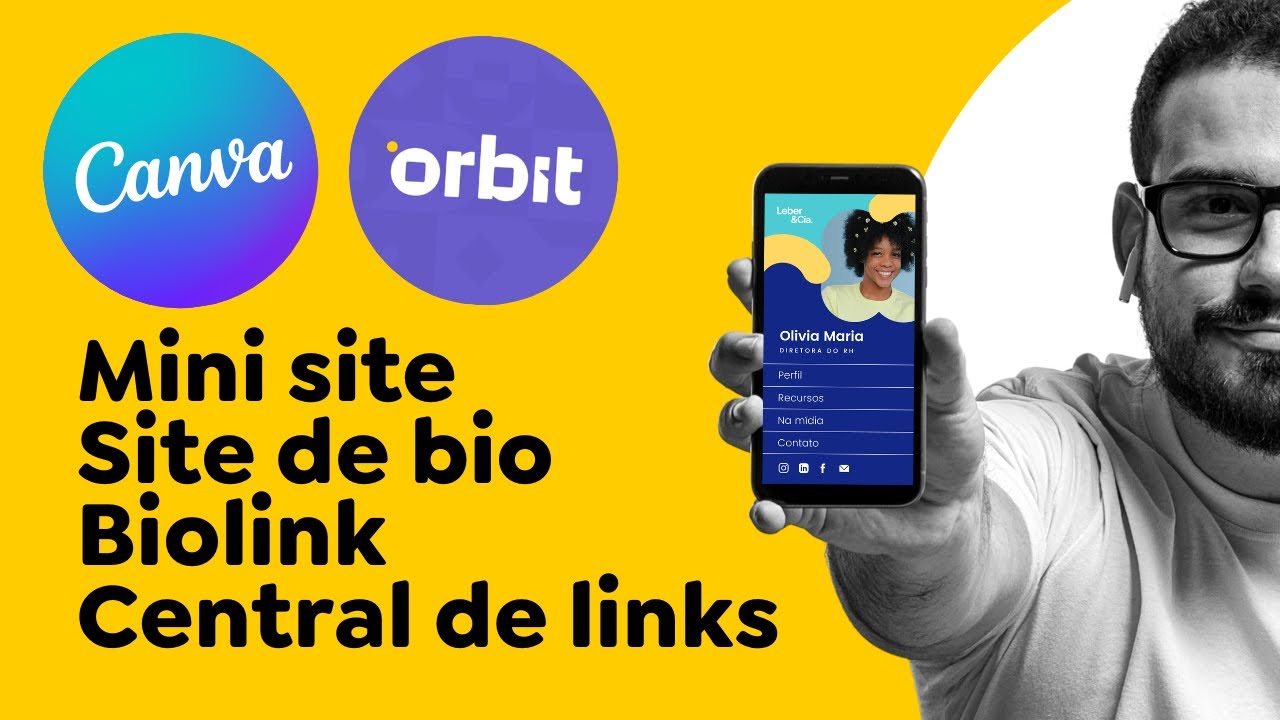 LIVE 084 - COMO CRIAR MINI SITE BIO SITE BIOLINK NO CANVA E ORBIT PAGES ...