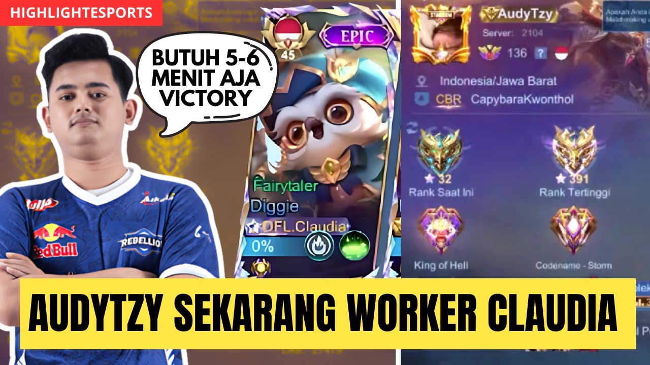 AUDYTZY PEGANG AKUN CLAUDIA, AUTO 5-6 MENIT SELESAI - YouTube