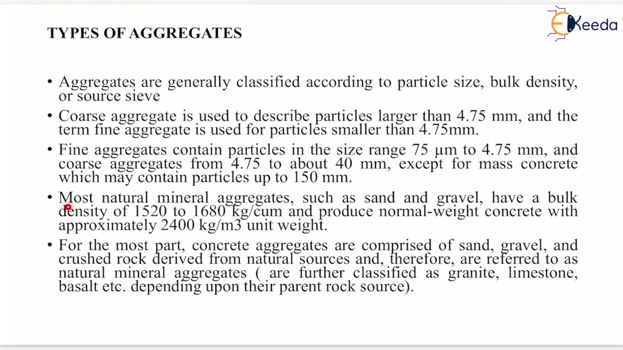 Aggregate Introduction for GATE Civil Engineering Aspirants - YouTube