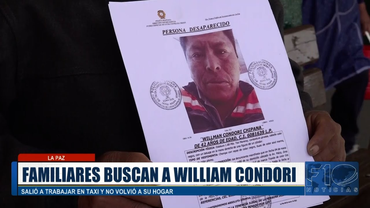 Willman Condori es buscado por su familia, desapareció el sábado - YouTube