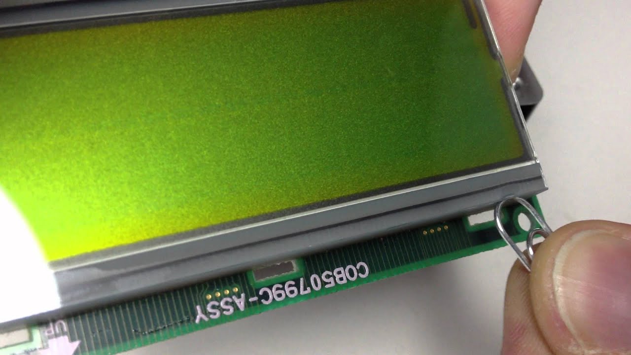 LCD activated by mains hum - YouTube