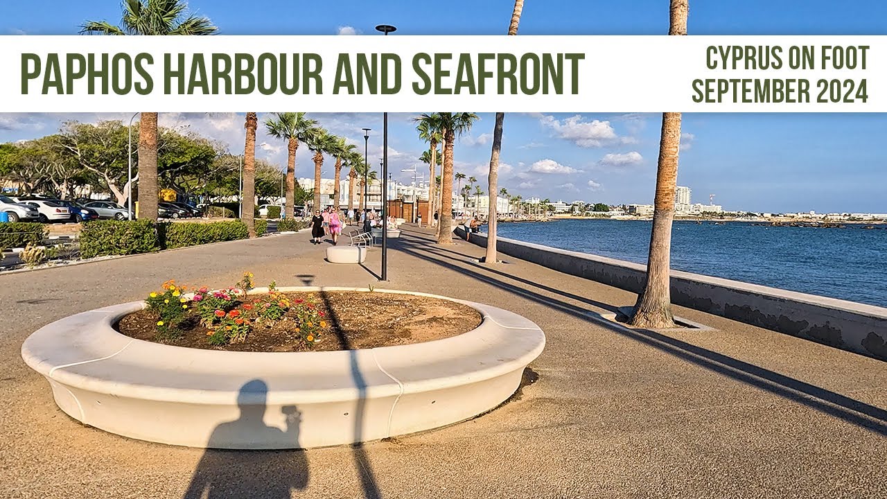 A Walk Along Paphos Harbour And Sea Front - YouTube