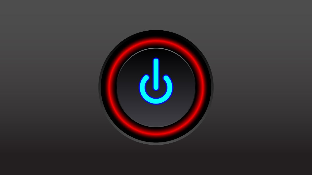 How to create power button in illustrator || Adobe illustrator easy ...