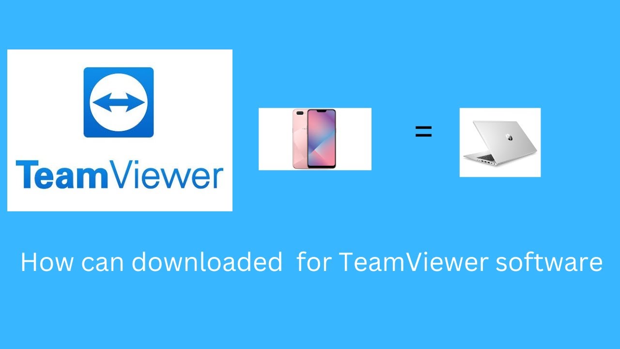 how to use TeamViewer software in your phone or computer - YouTube