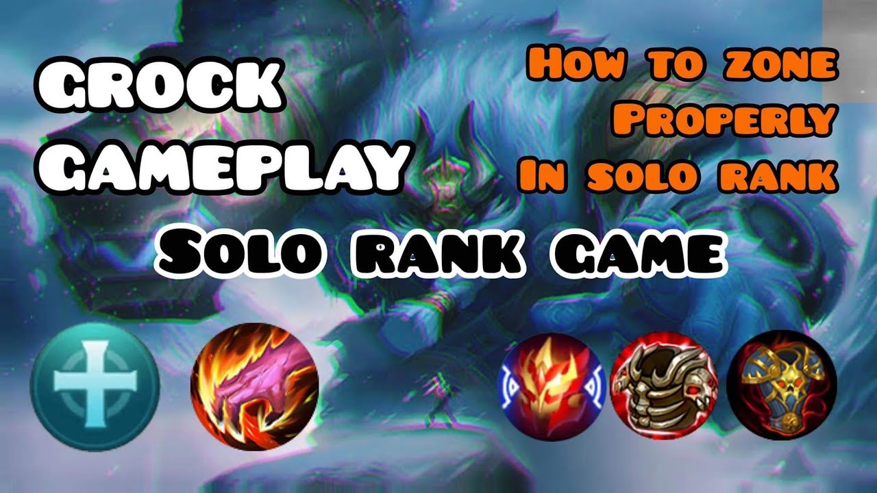 GROCK GAMEPLAY [MLBB] SOLO RANK Minimike Plays - YouTube