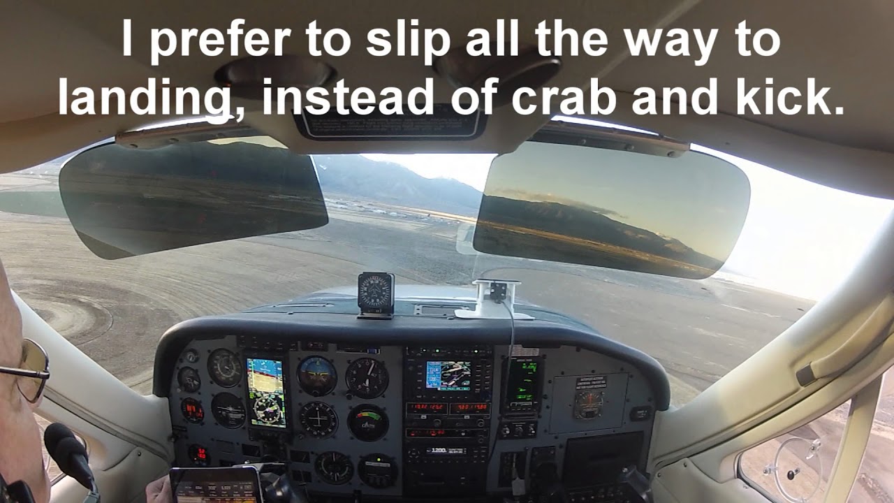 Crosswind landing at KMEV - YouTube