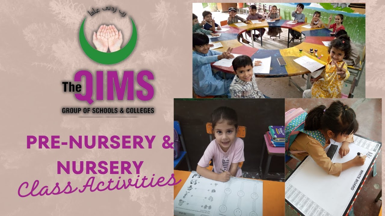 Pre Nursery & Nursery class activity / Activity for Kids / The Qims ...