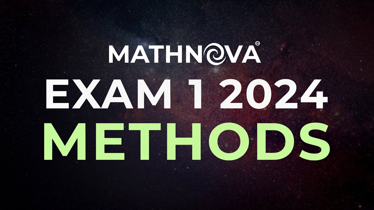 VCE 2024 Mathematical Methods Exam 1 - Full Solutions - YouTube