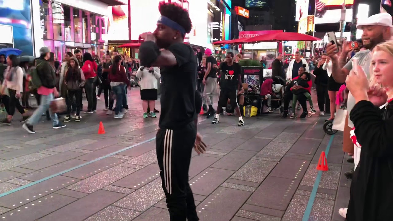 New York Time Sqaure Street Dance Act 1 - YouTube