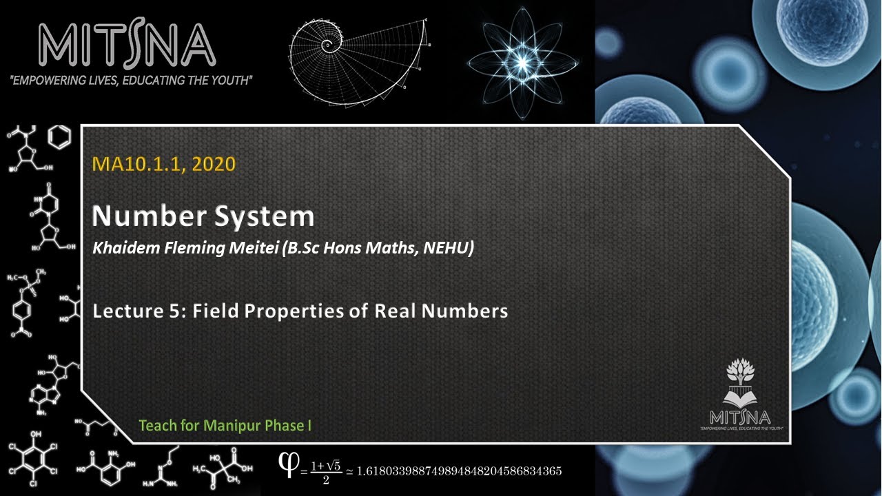 Lecture 5: Field Properties of Real Numbers - YouTube