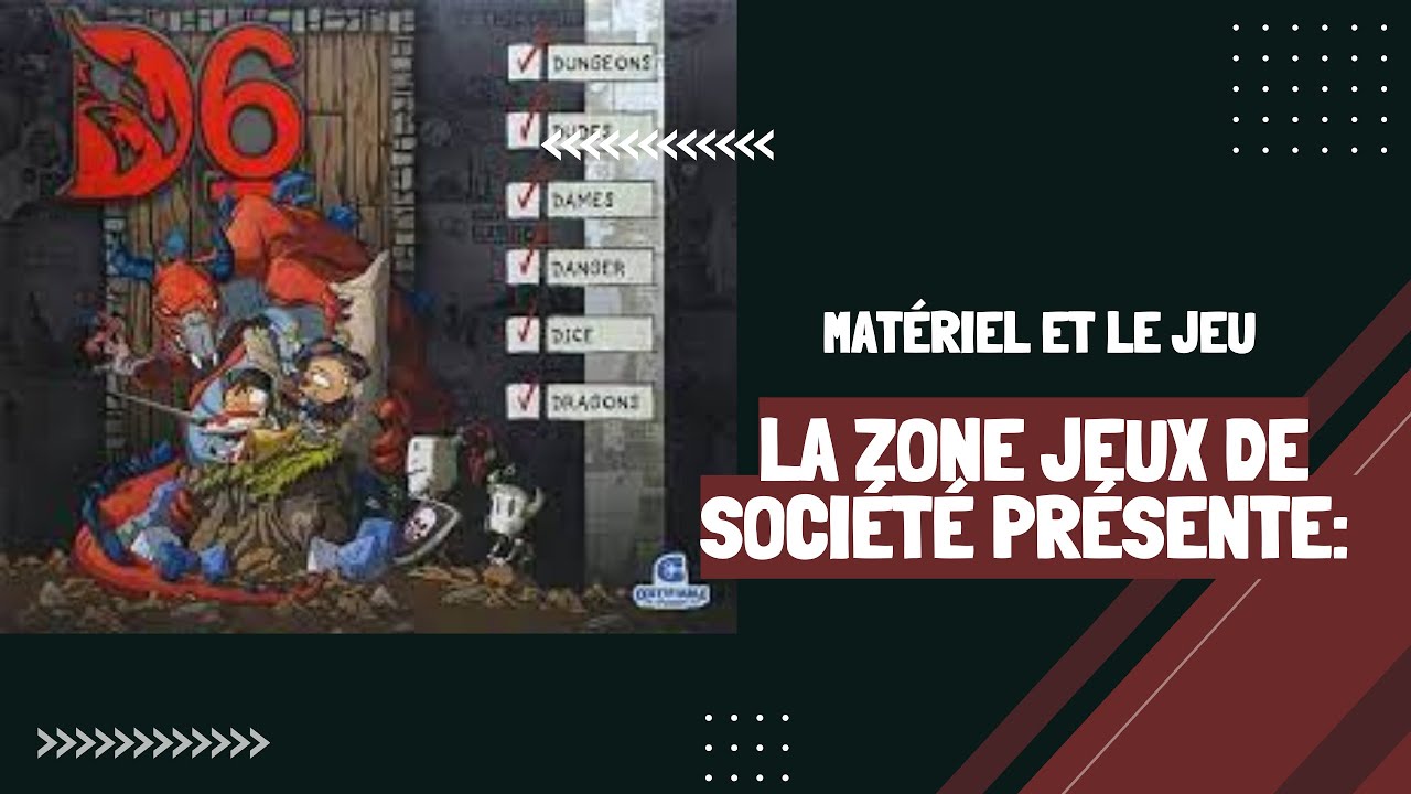 La Zone Jeux de Société présente: D6 de Certifiable Studios - YouTube