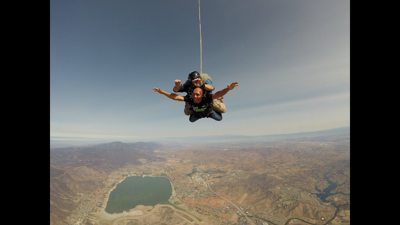 Pete's First Jump - Skydiving At Skydive Elsinore - YouTube