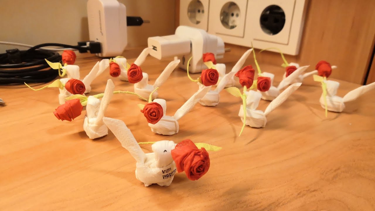 Bird made out of tissue paper - YouTube