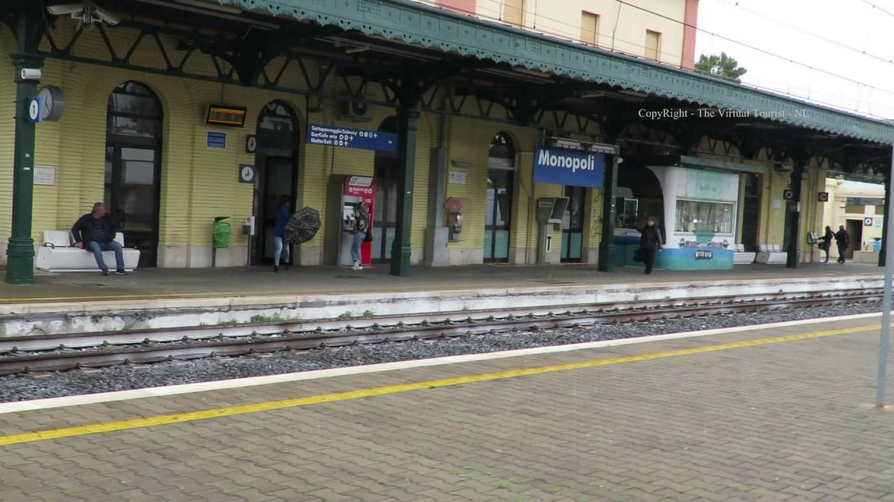 Monopoli Train Station in Apulia Italy - YouTube