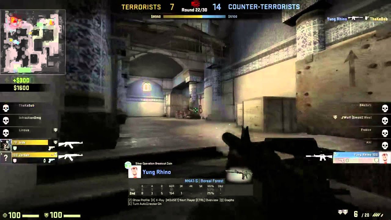 CS:GO 1vs4 bomb defuse - YouTube