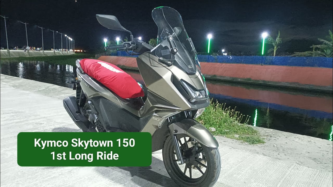 Kymco Skytown 150 1st Long Ride Break-in Period - YouTube