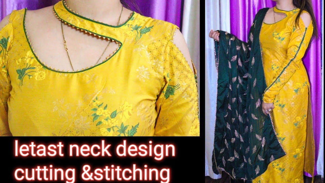latest and stylish neck design cutting and stitching full tutorial ...