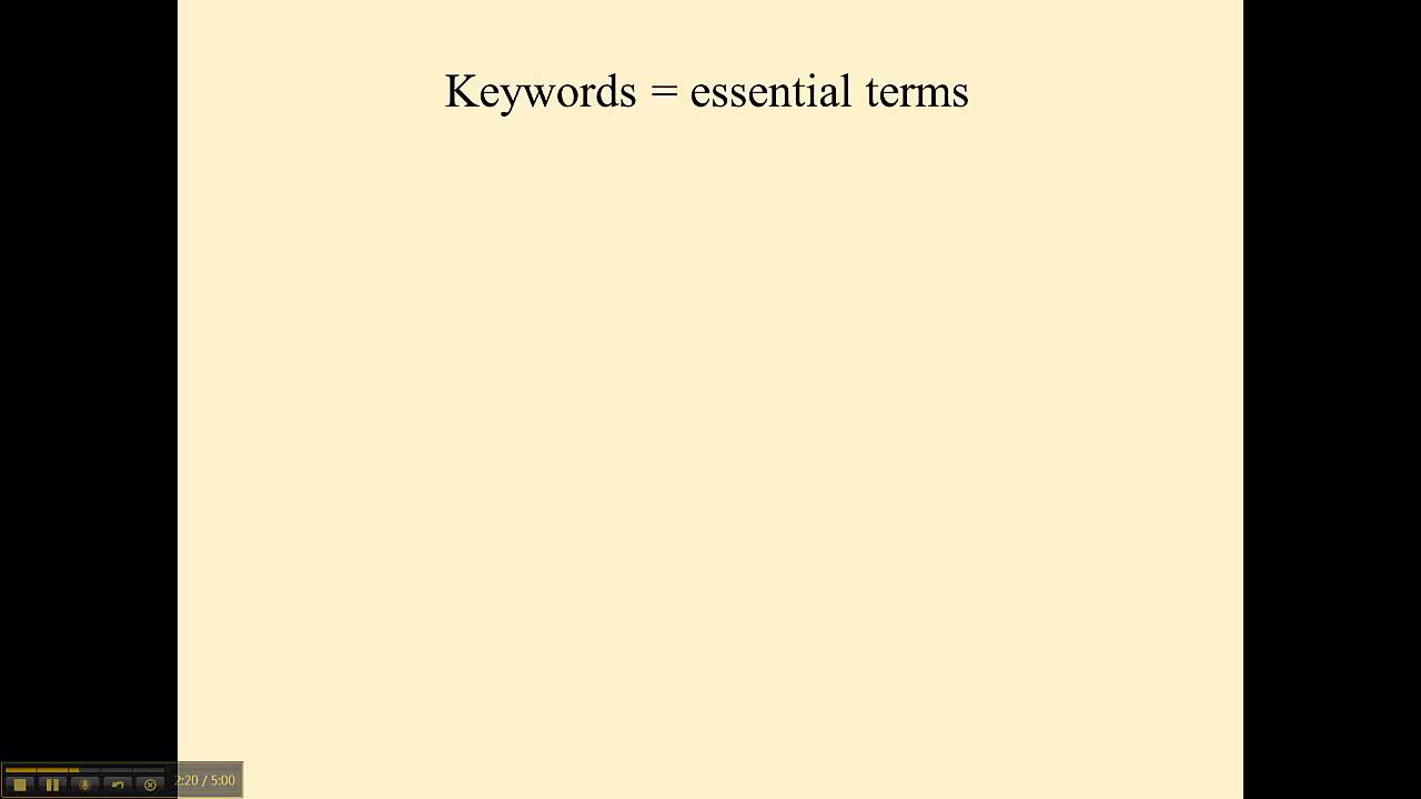 Part 1: Selecting Keywords - YouTube
