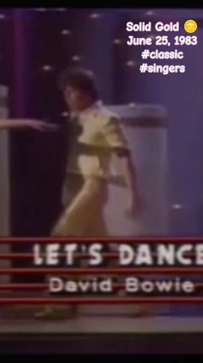 Elegant dance scene for Let's Dance by David Bowie on Solid Gold 🪙 June ...