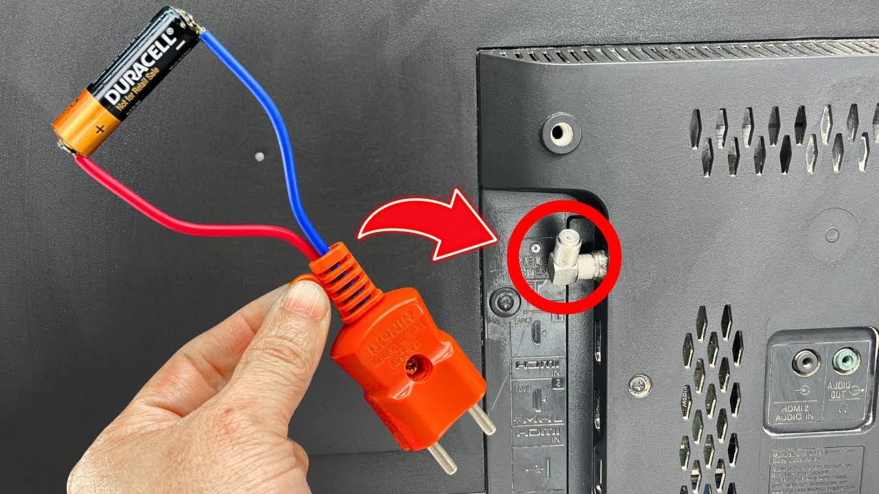 Only 1% Know This Secret!Insert an Old Battery & Unlock Free TV ...
