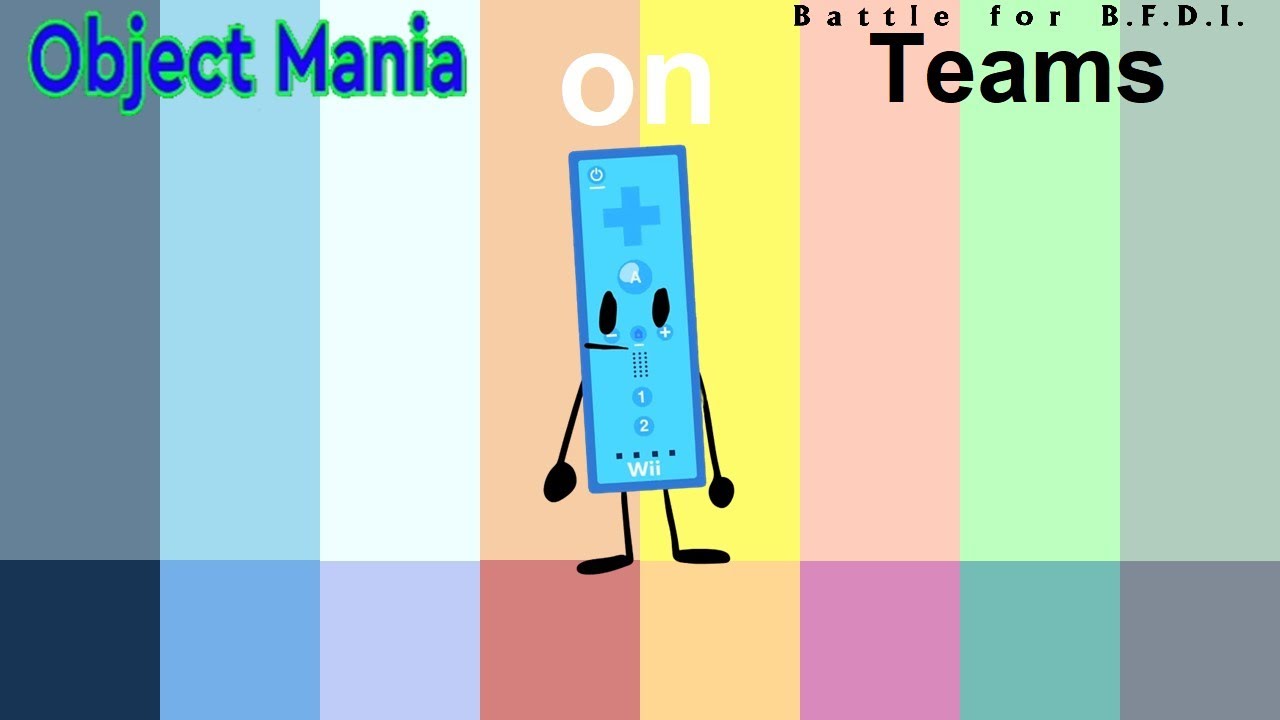 If Object Mania Characters were on BFB Teams - YouTube
