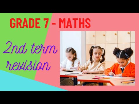 grade 7 maths english medium | second term test revision | education ...