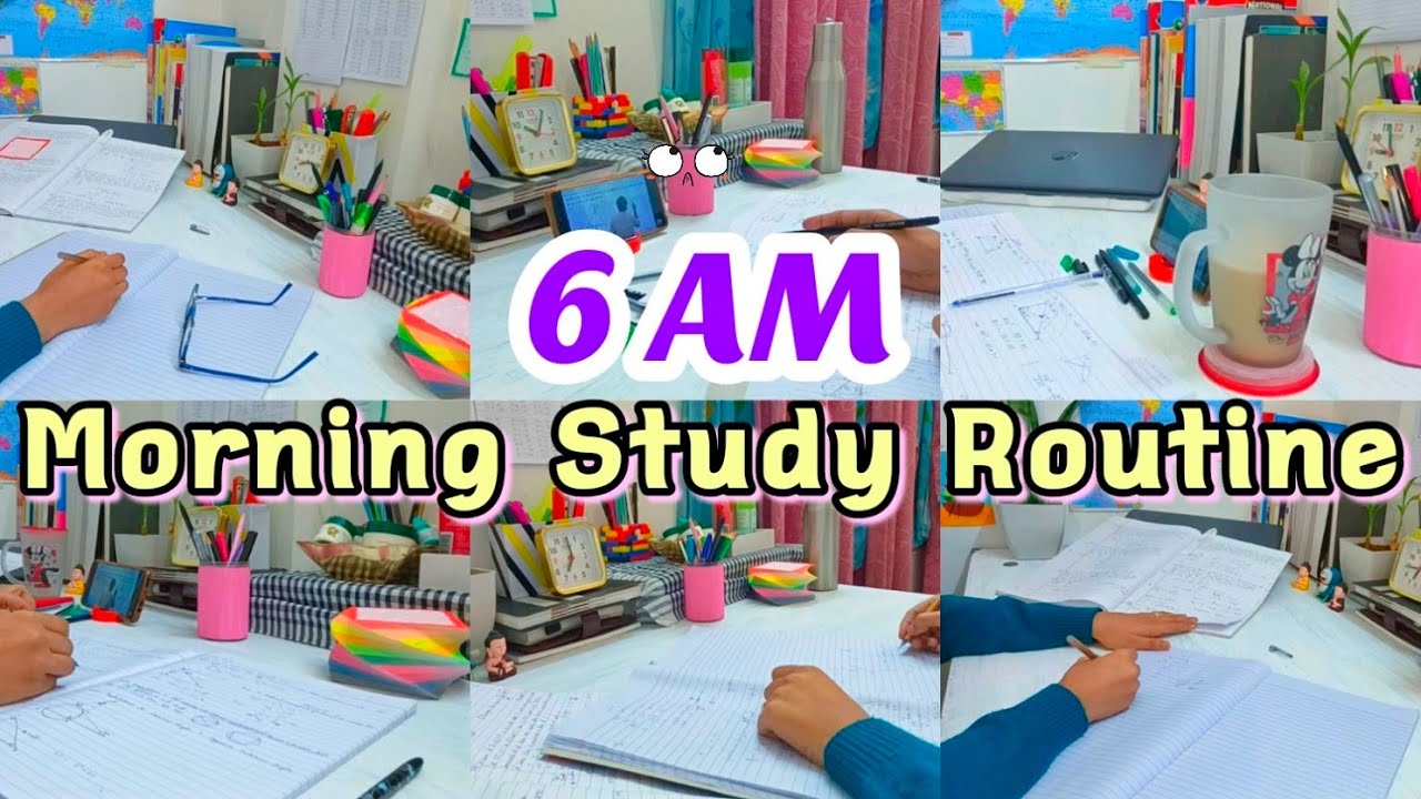 *6 AM* Productive Morning 🌄Study Routine 🌱 Study Vlog | Study More ...